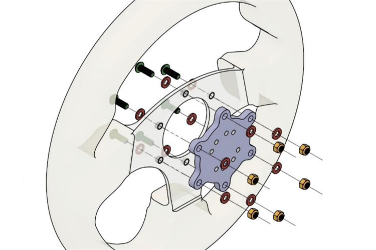 Installing Quick release to a wheel - Simucube Online Guide